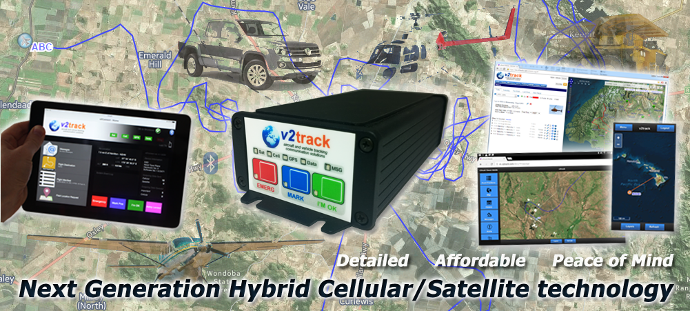 v2track Satellite & Cellular (Hybrid) Aircraft Tracking, Vehicle ...